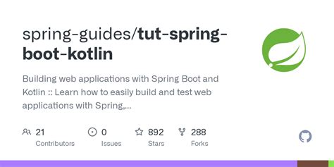 GitHub Spring Guides Tut Spring Boot Kotlin Building Web Applications With Spring Boot And