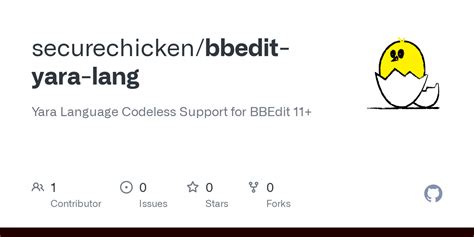 GitHub Securechicken Bbedit Yara Lang Yara Language Codeless Support For BBEdit