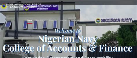 20262027 Nigerian Navy College Of Accounts And Finance Application Portal