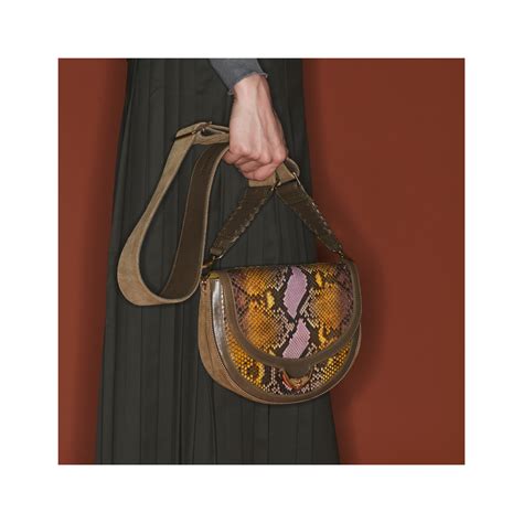 Stone Hand Painted Python Big Victoria Bag