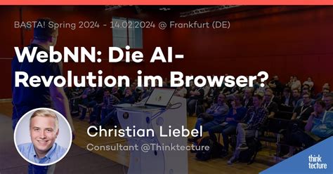 Webnn Die Ai Revolution Im Browser Thinktecture Ag