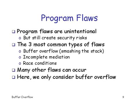Software And Security Buffer Overflow 1 Why Software