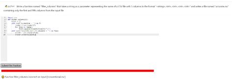 Solved How Would You Write A Column Of One Csv File To