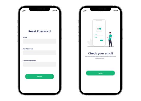 RESET PASSWORD UI SCREEN On Behance RESET PASSWORD UI SCREEN On Behance
