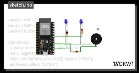 Membuat Lampu Led Esp32 Copy Wokwi Esp32 Stm32 Arduino Simulator