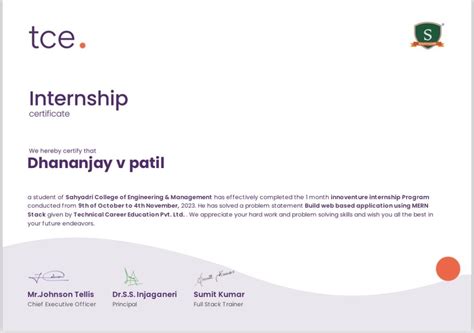 Dhananjay Patil On Linkedin Internshipjourney Mernstack