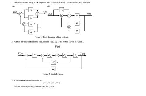 [solved] 1 simplify the following block diagrams solutioninn
