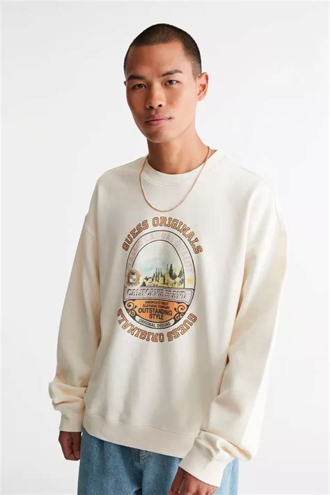 Guess Originals Classic Crew Neck Sweatshirt Urban Outfitters