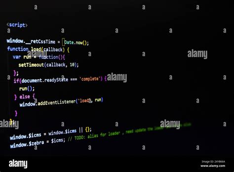 Software Source Code Programming Code Programming Code On Computer