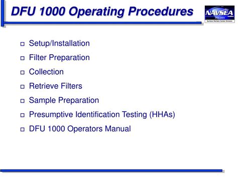 ppt dry filter unit dfu overview powerpoint presentation free
