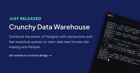 Crunchy Data On Linkedin Announcing Crunchy Data Warehouse A Next Generation Postgres Native Data…