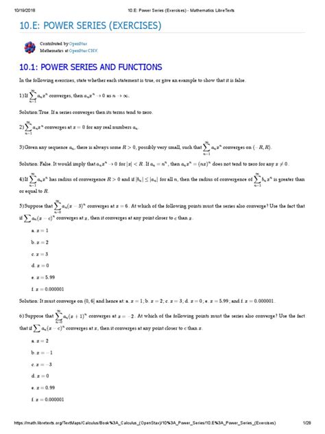 power series exercises mathematics libretexts pdf pdf series