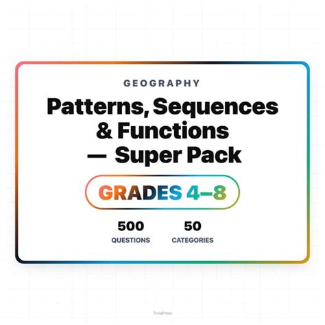 Patterns And Functions — Investigating Patterns In Data Grades 48
