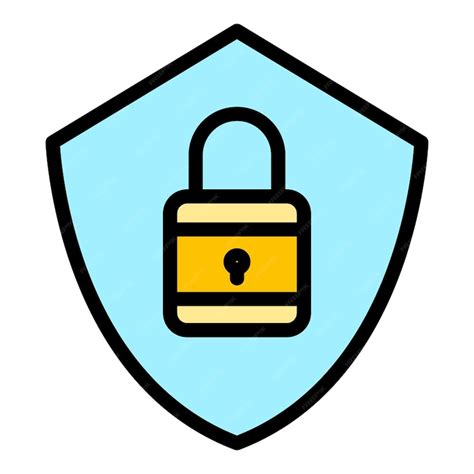 Premium Vector Shield Cipher Icon Outline Shield Cipher Vector Icon Color Flat Isolated