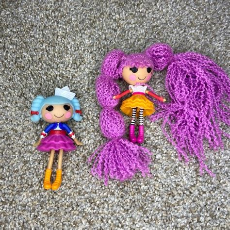 Toys Mini Lalaloopsy Doll Lot Peanut Big Top Loopy Hair And Lala