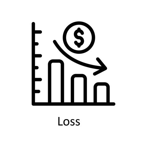 Loss Vector Outline Icons Simple Stock Illustration Stock 21958960