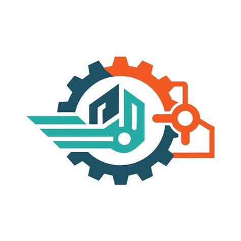 Logo Featuring Gears Symbolizing Automation And Efficiency In An
