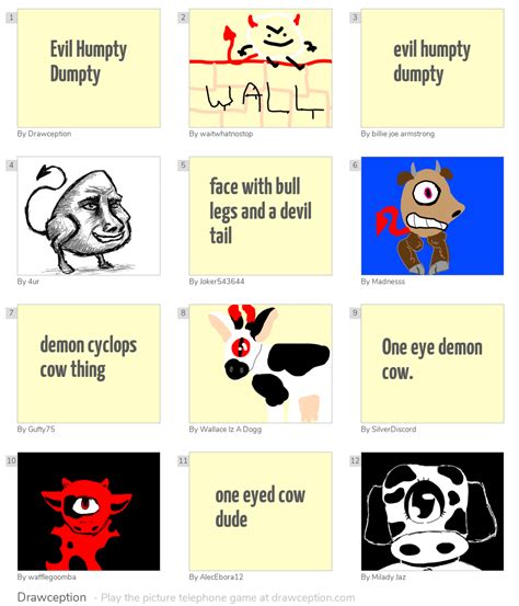 Evil Humpty Dumpty Drawception