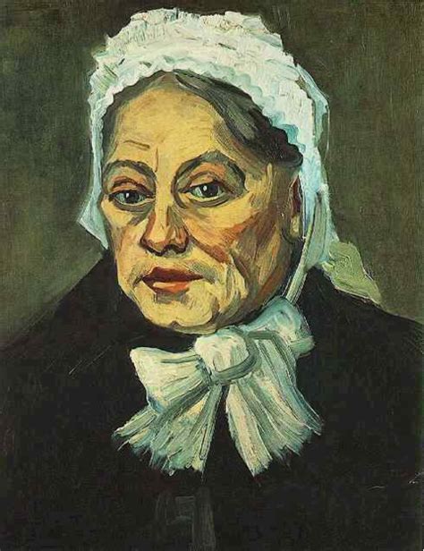 흰 모자를 쓴 늙은 여자 조산원 앤트워프 1885년 12월 F 174 Jh 978 사빈센트반고흐예술협회