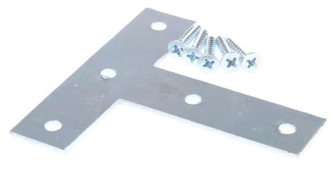 76 X 76mm Zinc Plated Steel Flat T Bracket 19mm Thickness Rs