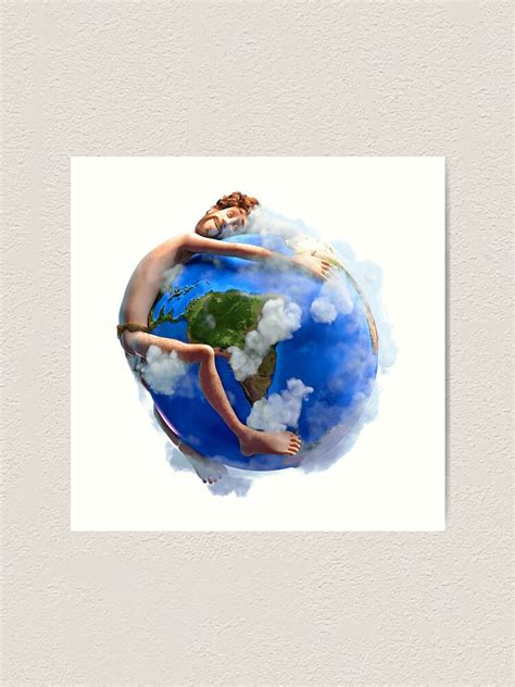We Love The Earth Lil Dicky Earth Hug Art Print For Sale By