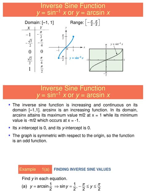 Inverse Trig Function Pdf Trigonometric Functions Function
