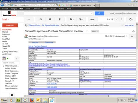 Google Purchase Orders Purchase Request Management With Gmail