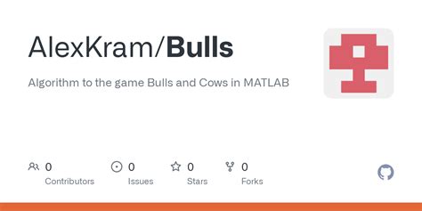 Github Alexkram Bulls Algorithm To The Game Bulls And Cows In Matlab