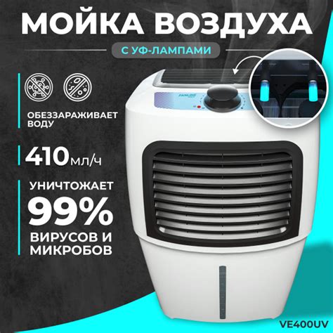 Очиститель воздуха Fanline Aqua VE400UF, белый - купить по выгодным ...