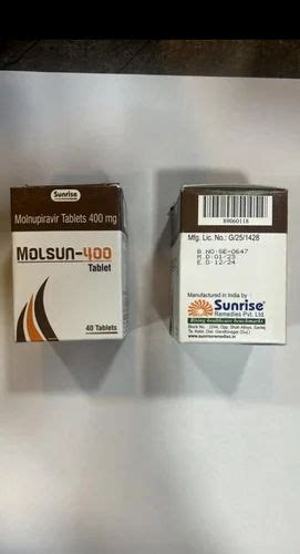 Molnupiravir Tablet 400mg At ₹ 1700box Pharmaceutical Tablets In