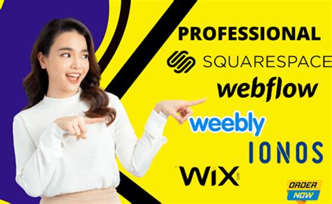 Design Wix Webflow Squarespace Ionos Weebly Shopify By Betty