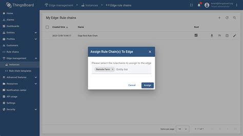 Rule Chain Templates ThingsBoard Edge