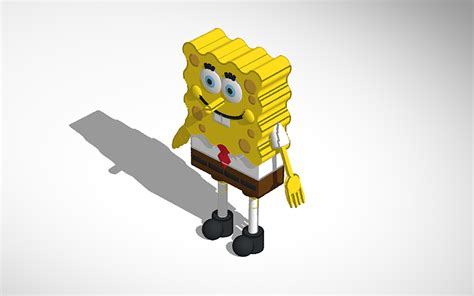 3d Design Sponge Bob Tinkercad