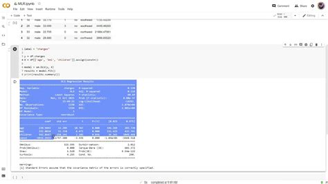 Python Intro To Mlr Ols In Statmodelsapi Youtube