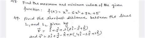 48 Find The Maximum And Minimum Values Of The Given Function F X X3−6x