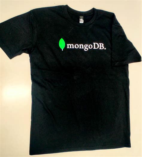 lot a box of t shirts and socks branded mongodb