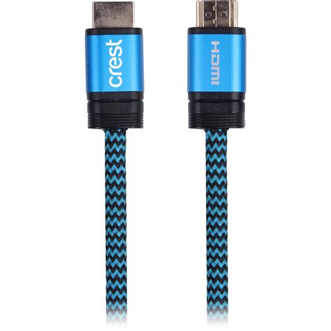 Crest Ultra High Speed HDMI Ethernet Cable M Black BIG W