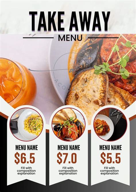 Entry 11 By Panengah For Function Menu Design Take Away And Pamphlet