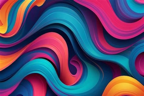 Premium Photo Abstract Colorful Background Twisted Gradient Wavy Twirls Patterns Motion