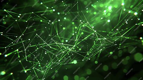 premium photo abstract glowing green plexus background plexus