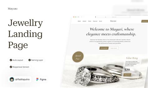 Jewellery Landing Page - Mayuri | Figma