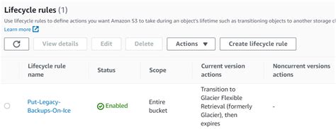 Amazon Web Services Aws S3 Bucket Lifecycle Configuration Rule To Failing Move Contents To