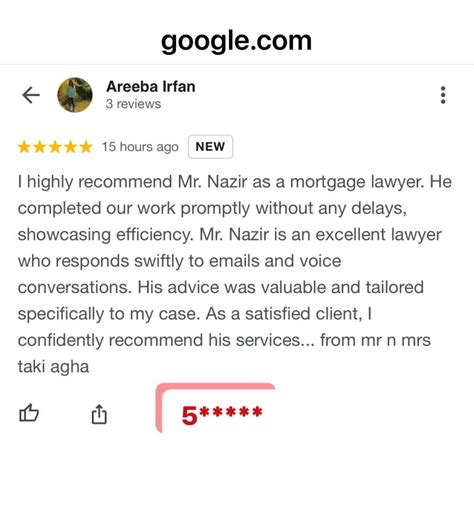 mohammed nazir on linkedin 5 stars for our services nazir solicitors