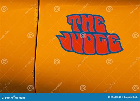1969 Pontiac Gto The Judge Emblem Stock Image 55689841