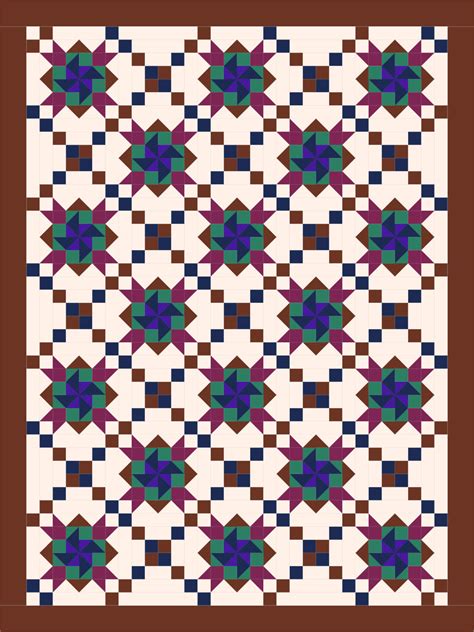 04 Chained Windmill Quilt Pattern Pdf File Immediate Download Maine Quilt Company