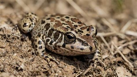 Hidden Gopher Frog Blending Into The Sandy Terrain Stock Illustration