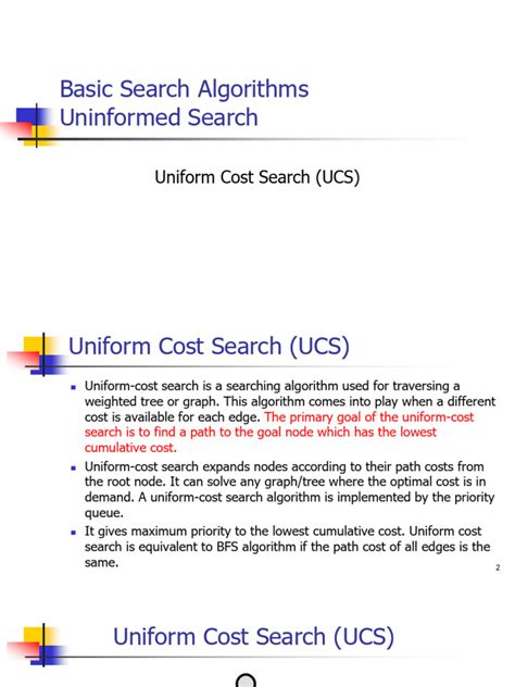 Uniform Cost Search Bidirectional Algorithms Pdf Algorithms