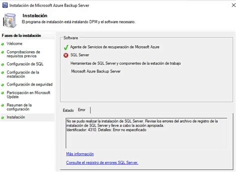 TIP Error 0x80004005 Instalando DPM MainMind