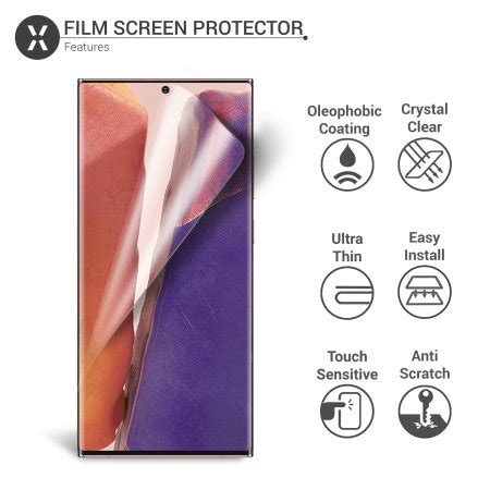 Olixar Samsung Note G Anti Blue Light Film Screen Protector Pack