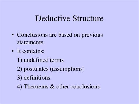 PPT 1 7 Deductive Structure PowerPoint Presentation Free Download ID 2470118